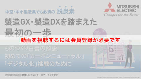 中堅・中小製造業でも必須の「脱炭素」製造GX・製造DXを踏まえた、最初の一歩｜製造業向け業務ITソリューション｜三菱電機ITソリューションズ